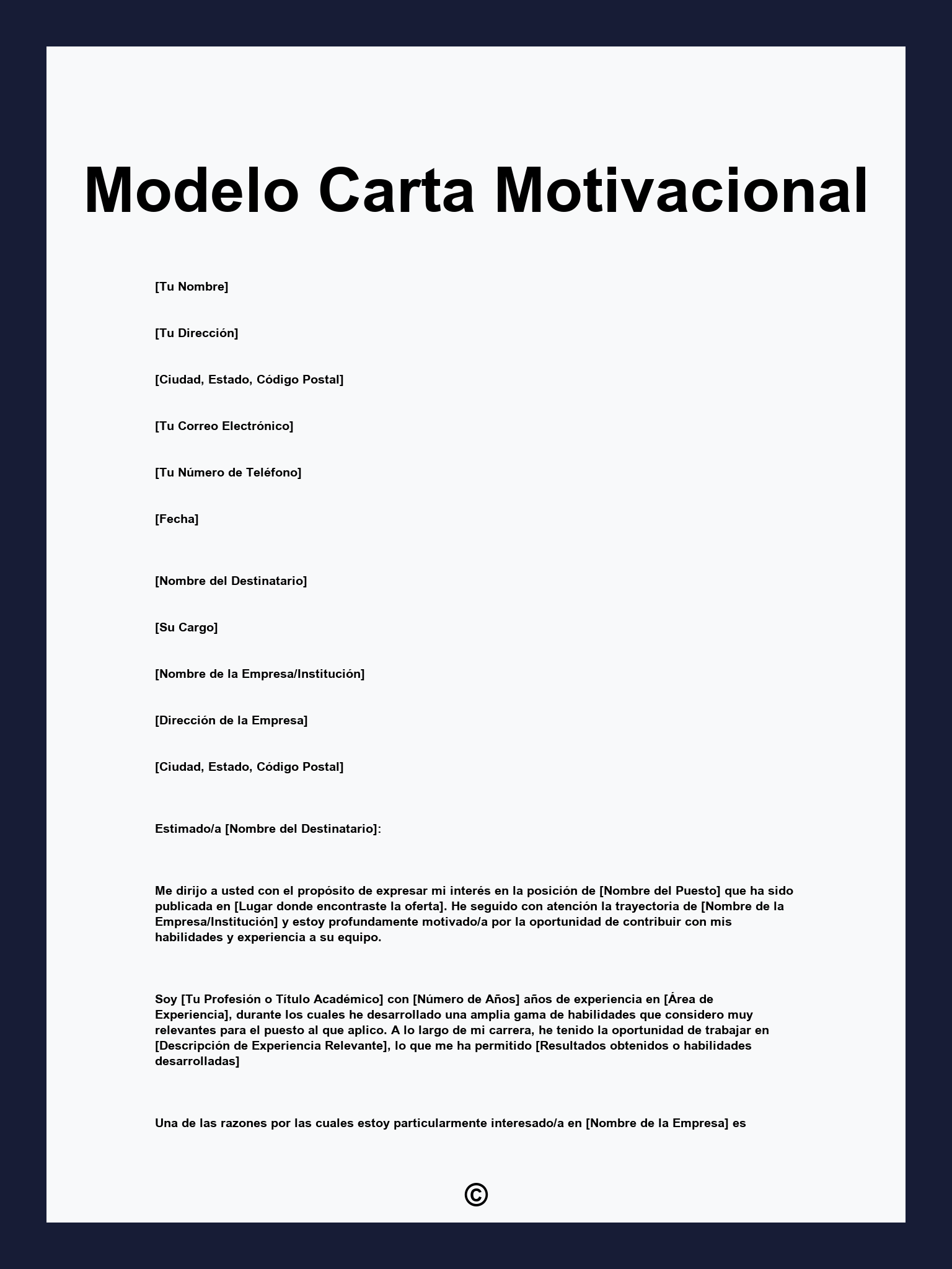 Modelo De Carta Personal Top 10 Plantillas Para Carta De Presentación